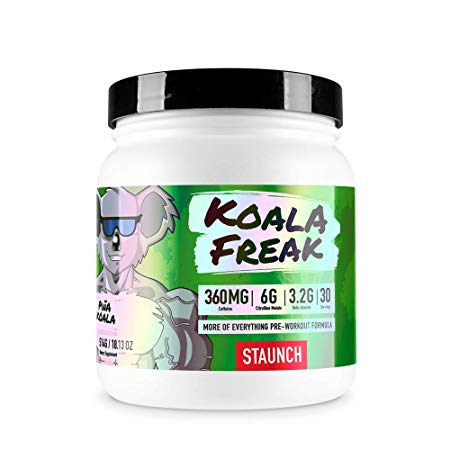 Staunch Nation Koala Freak Pre-workout Review - See the Ingredients