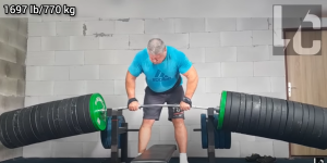 Old Man lifts 1697 lbs off The Rack (Very Impressive Lift)